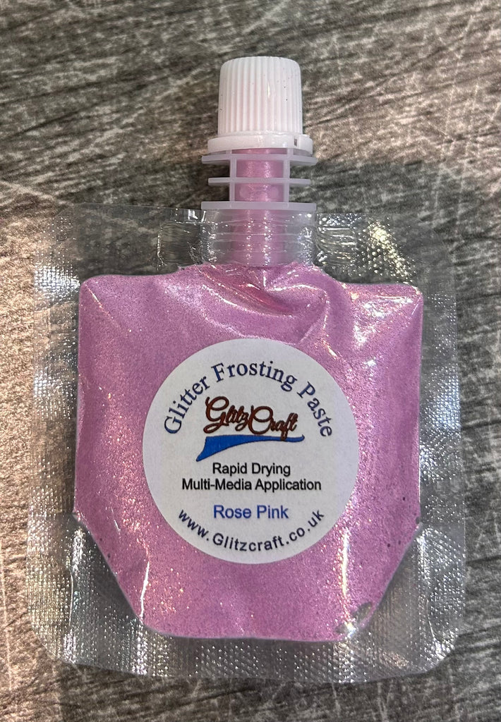 Rose pink glitter paste 30mls – Glitzcraft