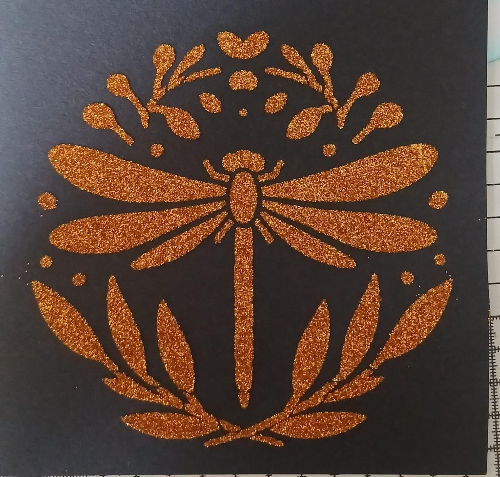 Dragonfly Circle stencil – Glitzcraft