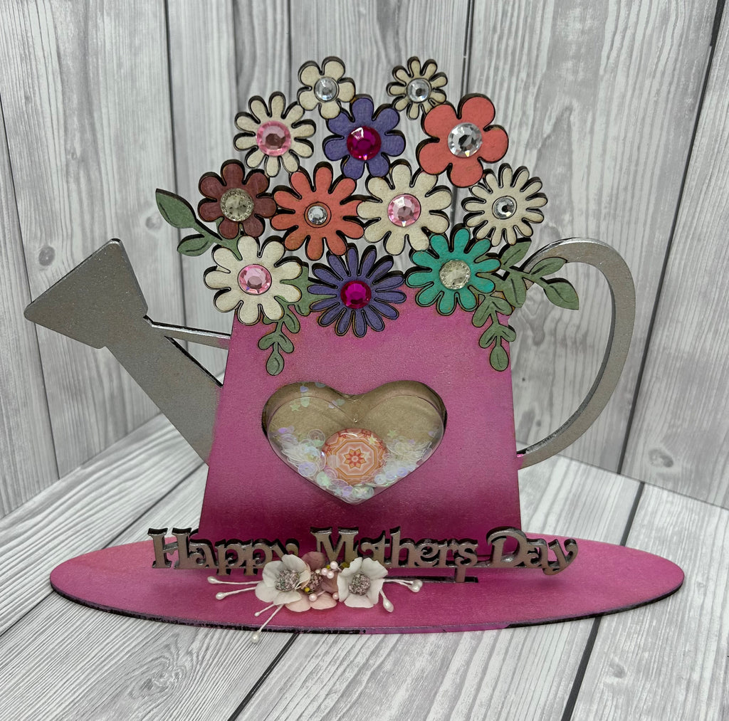 MDF Happy Mothers day watering can – Glitzcraft