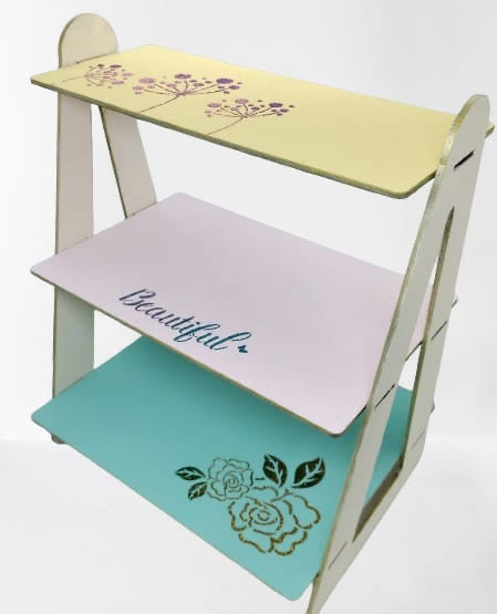 A Frame 3 shelf unit – Glitzcraft