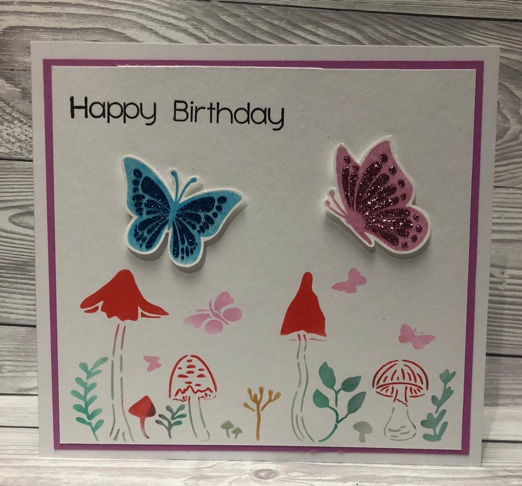 DL Toadstool stencil – Glitzcraft