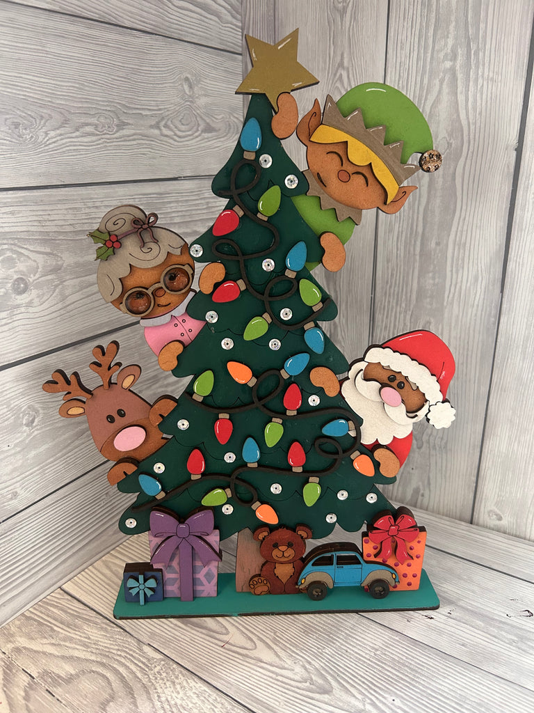MDF character Christmas tree – Glitzcraft