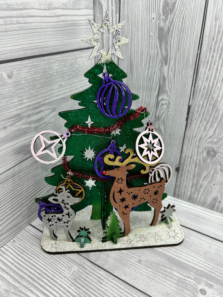 MDF reindeer tree – Glitzcraft