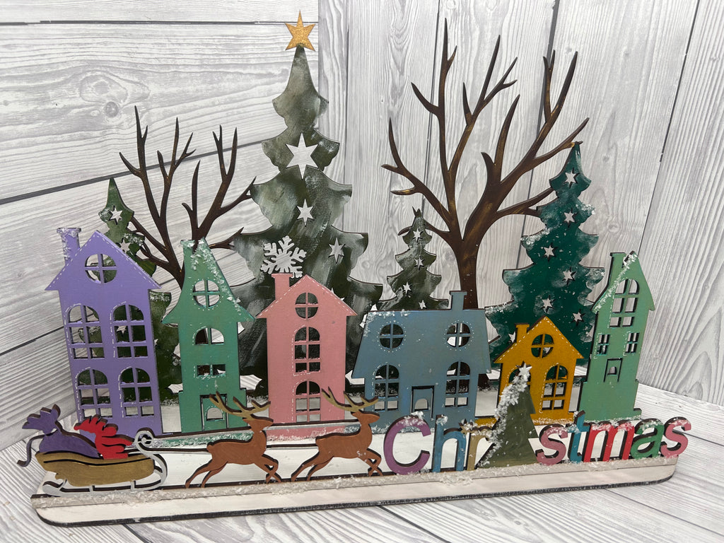 MDF Merry Christmas sign with stand. – Glitzcraft