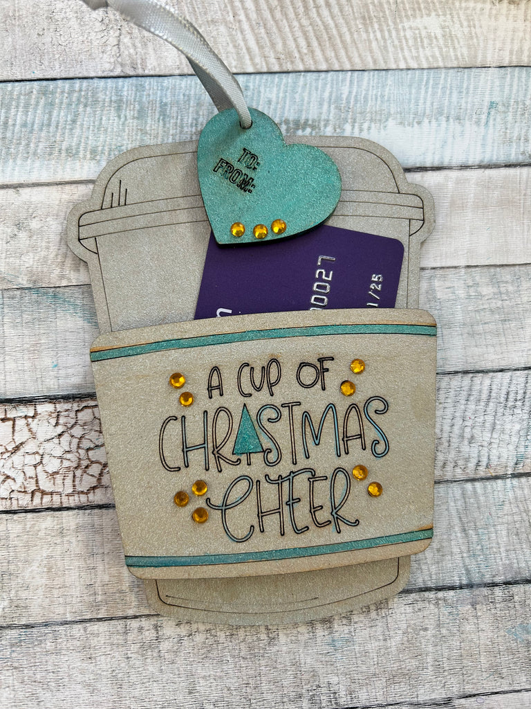 MDF Coffee cup Gift Card Holders – Glitzcraft