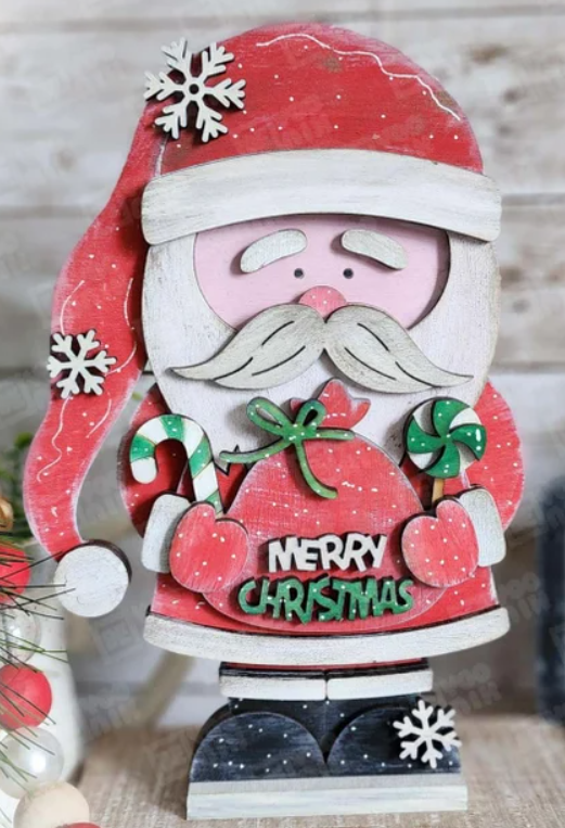 MDF Santa and Mrs Claus – Glitzcraft