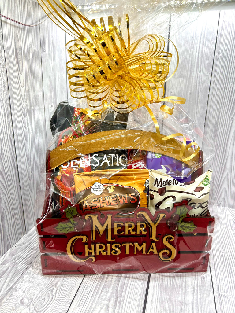 MDF Gift Box - Merry Christmas, Bow, Baby cot, Picket Fence and Floral ...