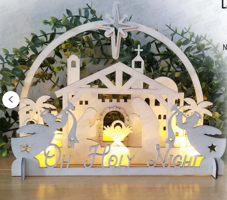 MDF Nativity Scene – Glitzcraft