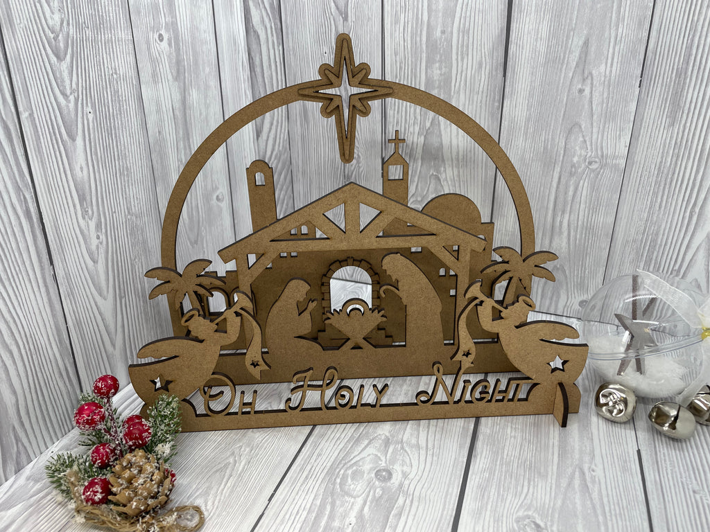 MDF Nativity Scene – Glitzcraft