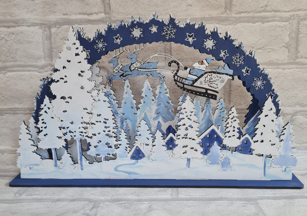 MDF Christmas Scene - available in 2 sizes – Glitzcraft