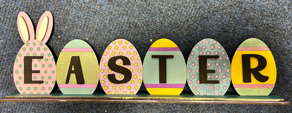 EASTER - Easter Egg Mantle Sign – Glitzcraft