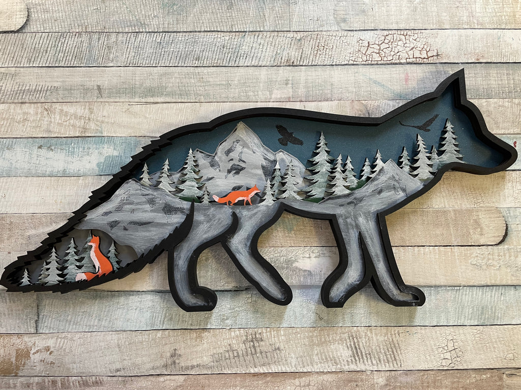 MDF 4 Layer Fox – Glitzcraft