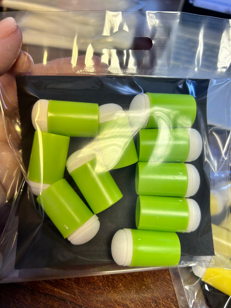 10 pk Finger Daubers - green or yellow – Glitzcraft
