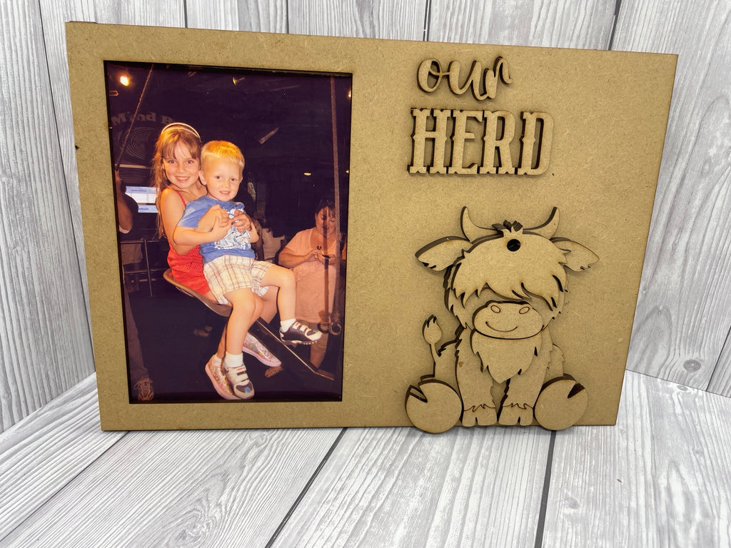 MDF Our Herd Photo Frame – Glitzcraft