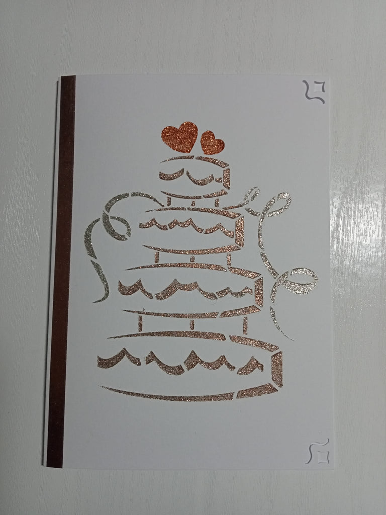 Wedding cake with streamers – Glitzcraft