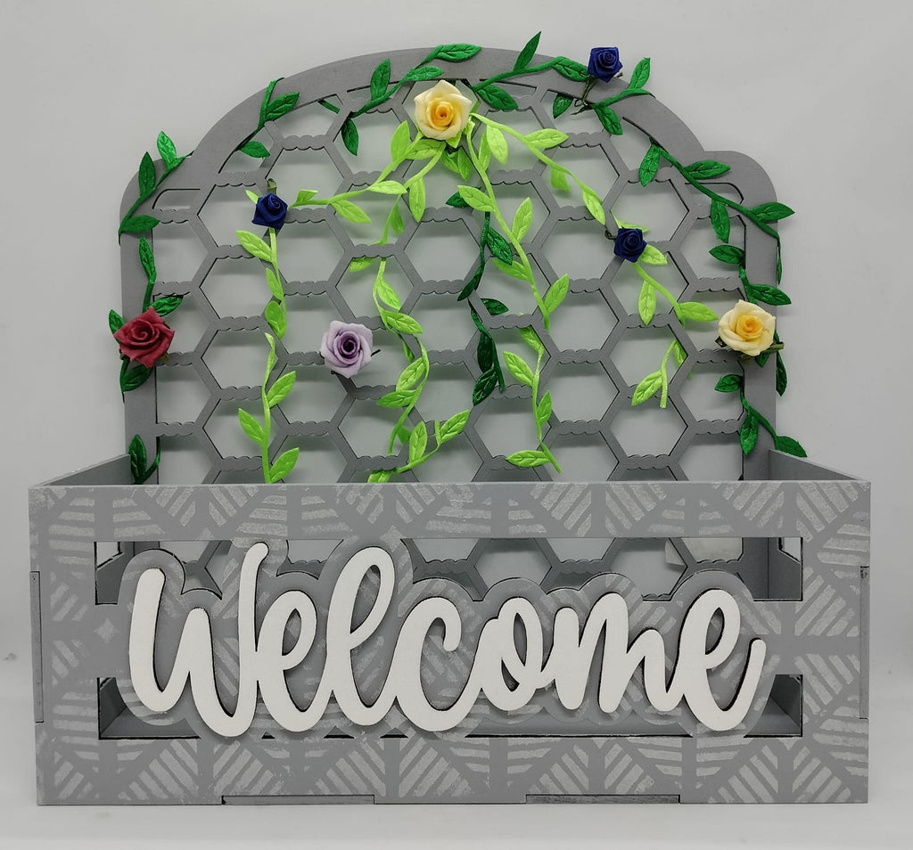 MDF Welcome Planter – Glitzcraft