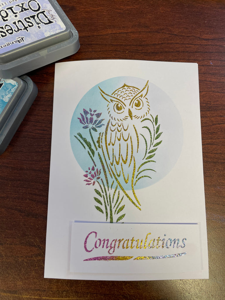 2 Layer Floral Owl – Glitzcraft