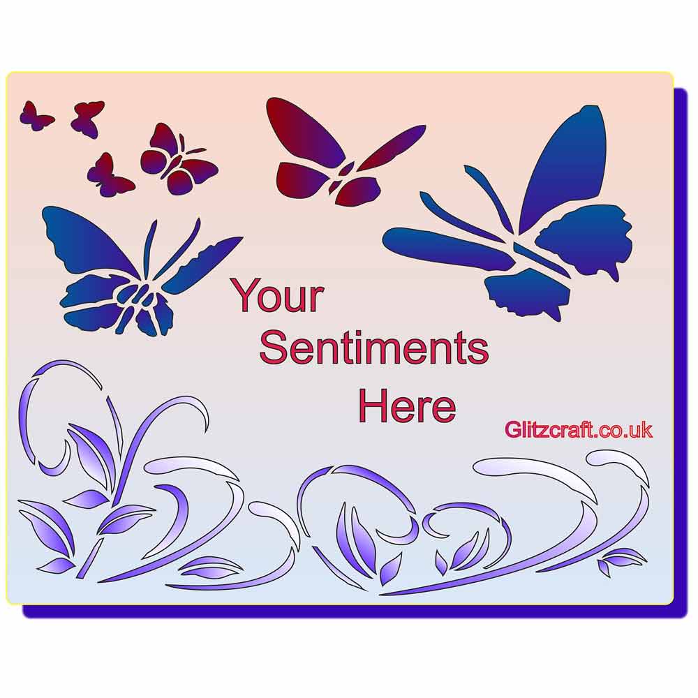 DIY Butterflies Stencil – Glitzcraft