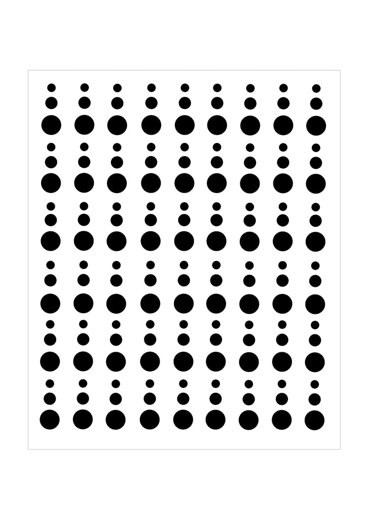 Geometric Circle drops background Stencil – Glitzcraft