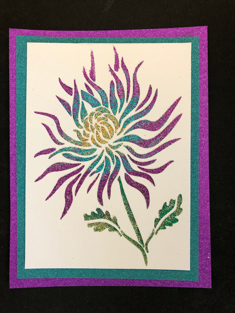 Chrysanthemum Flower Stencil – Glitzcraft