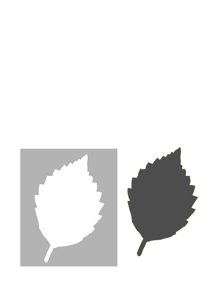 Jagged Leaf stencil – Glitzcraft