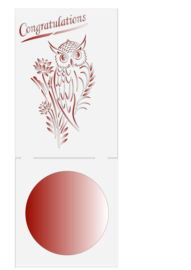 2 Layer Floral Owl – Glitzcraft