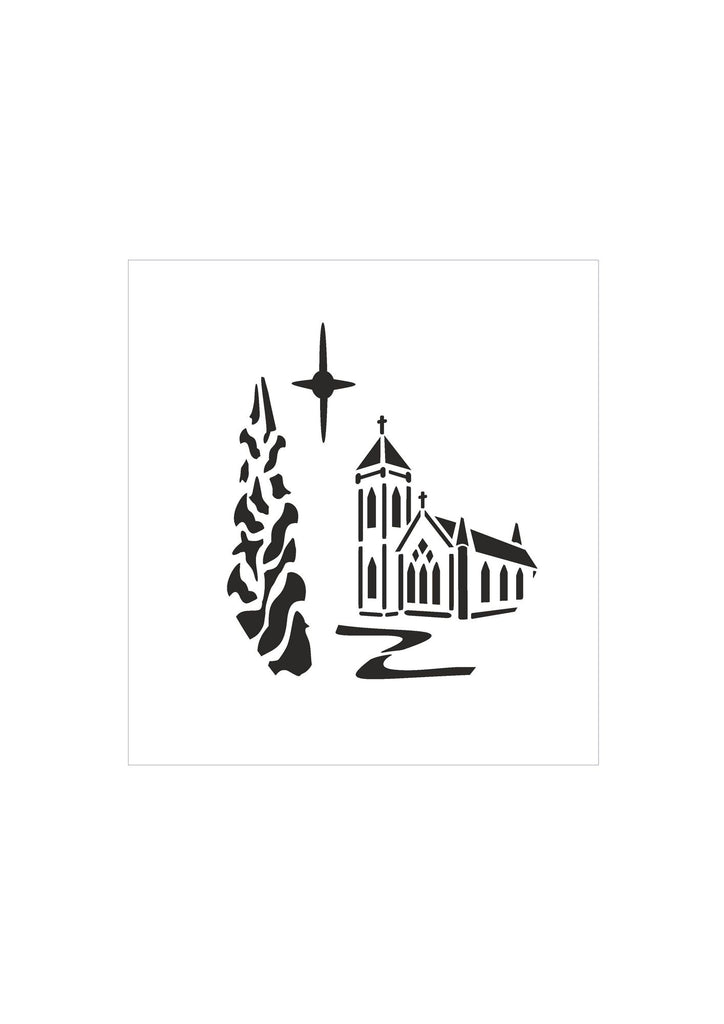 Bauble - Church stencil – Glitzcraft