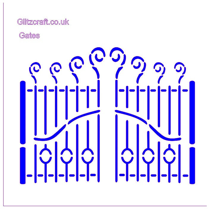 Ornate Gates Stencil – Glitzcraft